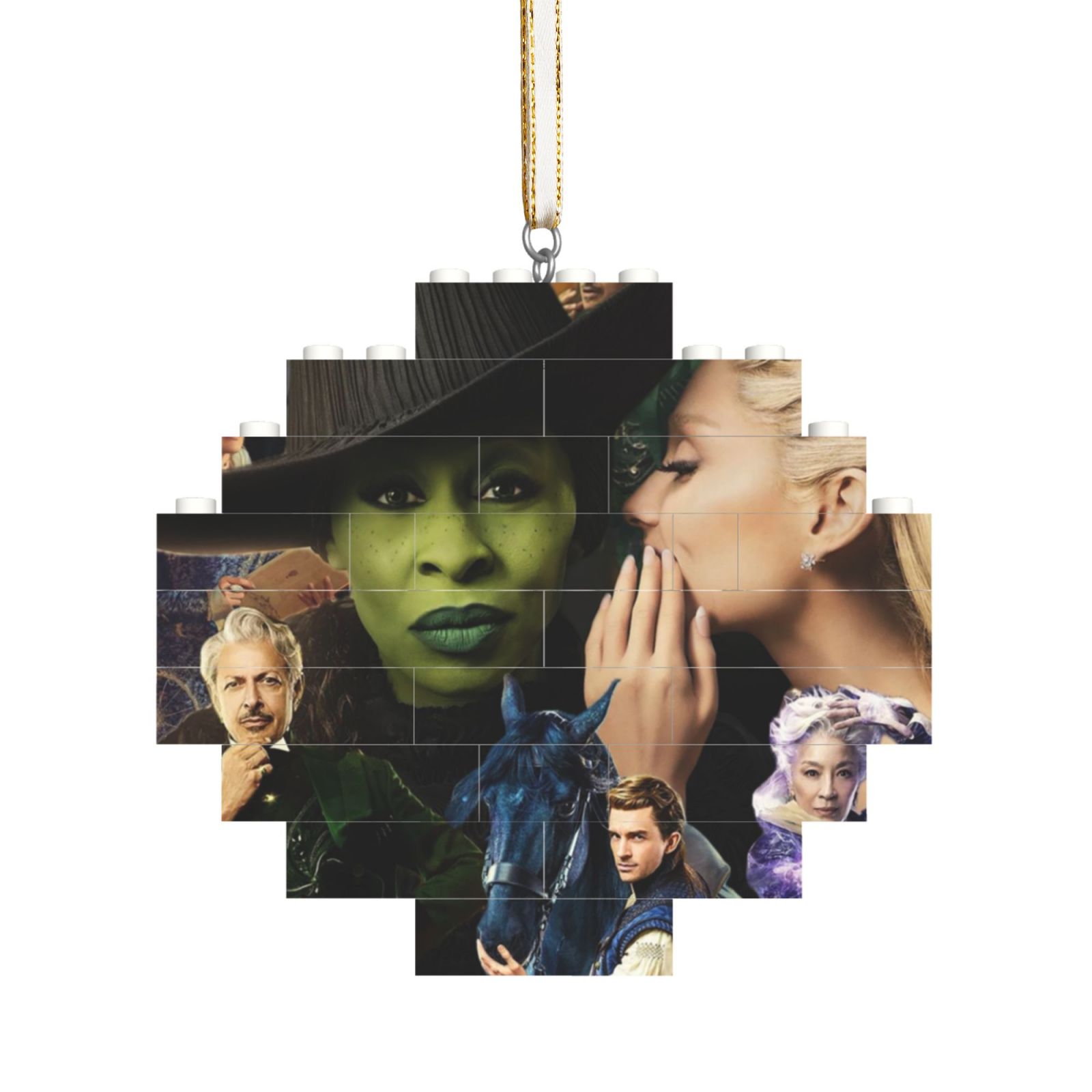 Building Brick Block Puzzle Lozenge Shaped Ornament Wicked Movie For ...