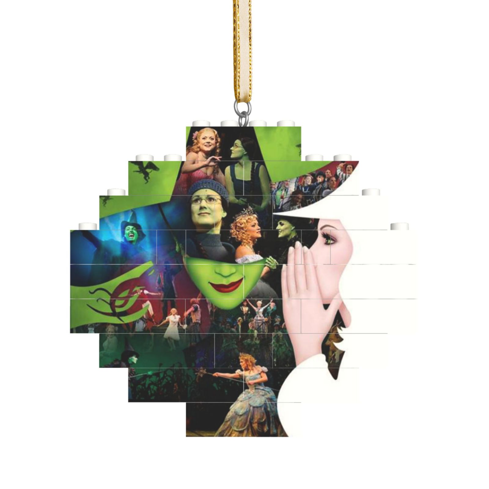Building Brick Block Puzzle Lozenge Shaped Ornament Wicked The Musical ...