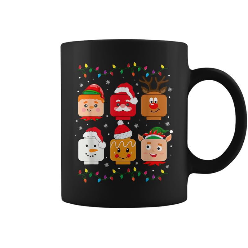 Building Brick Santa Elf Friends Christmas Boys Girls Men Coffee Mugs ...