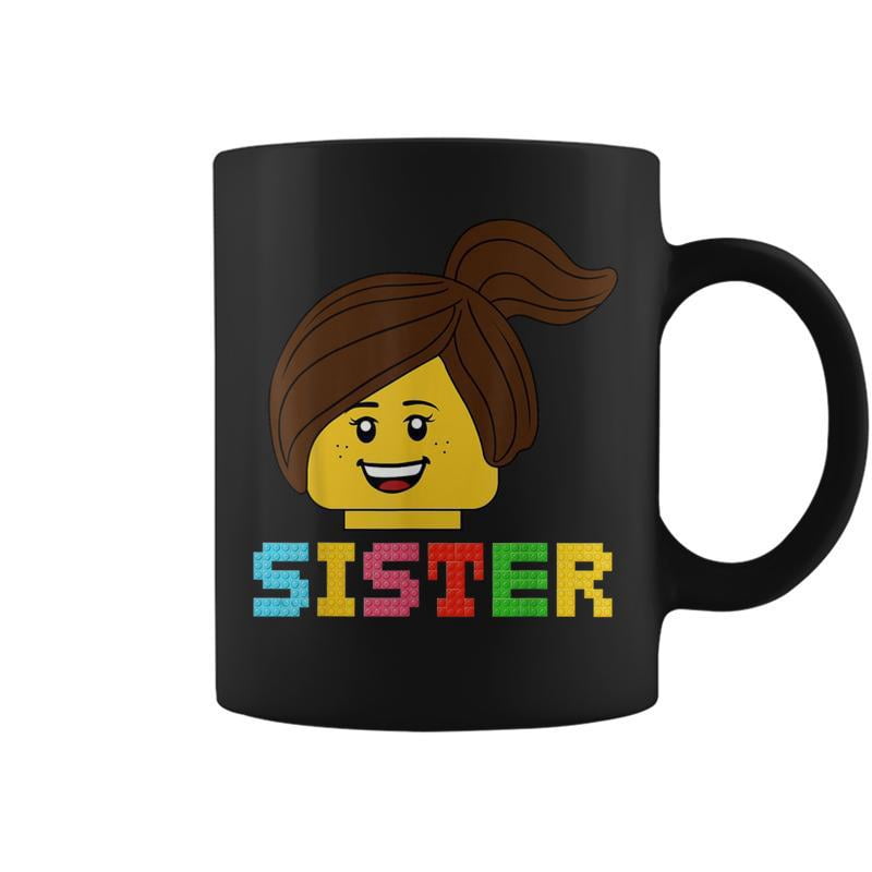 Building Bricks Blocks Sister Master Builder Family Matching Coffee ...
