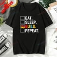 Building Bricks Blocks T-Shirt Men Women Cotton Funny Construction ...