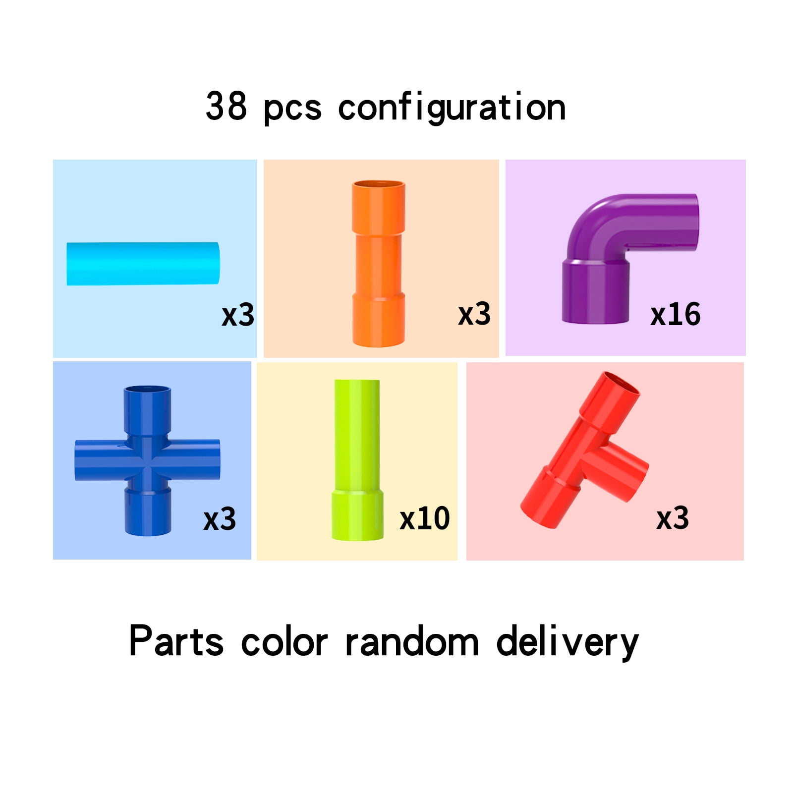 Building By Splicing Water Pipes With Building Blocks DIY Toys ...
