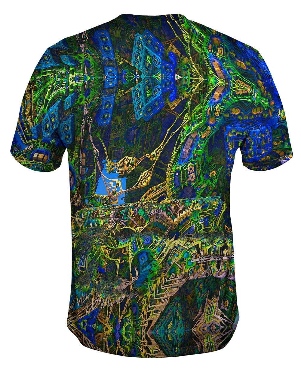Building Fractal Design Pattern Green Mens T-Shirt All Over Print ...