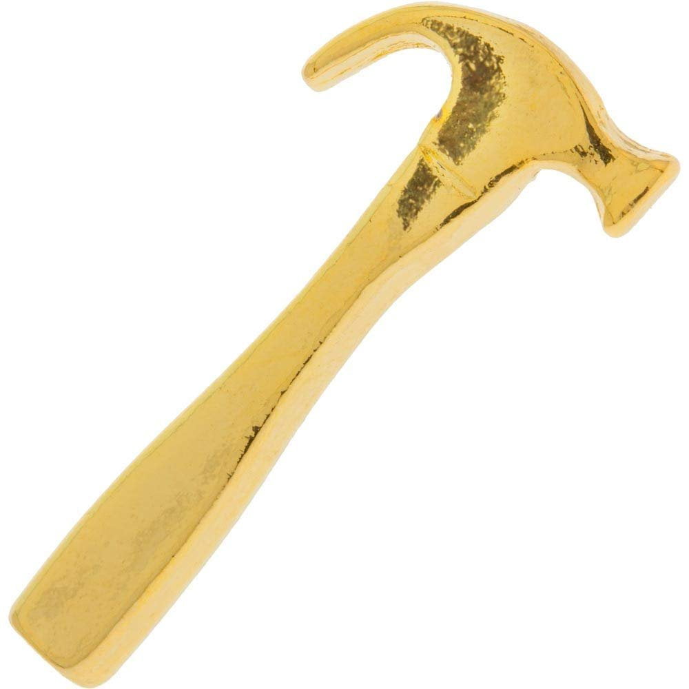 Building Hammer Lapel Pin Gold PKG of 10 - Walmart.com