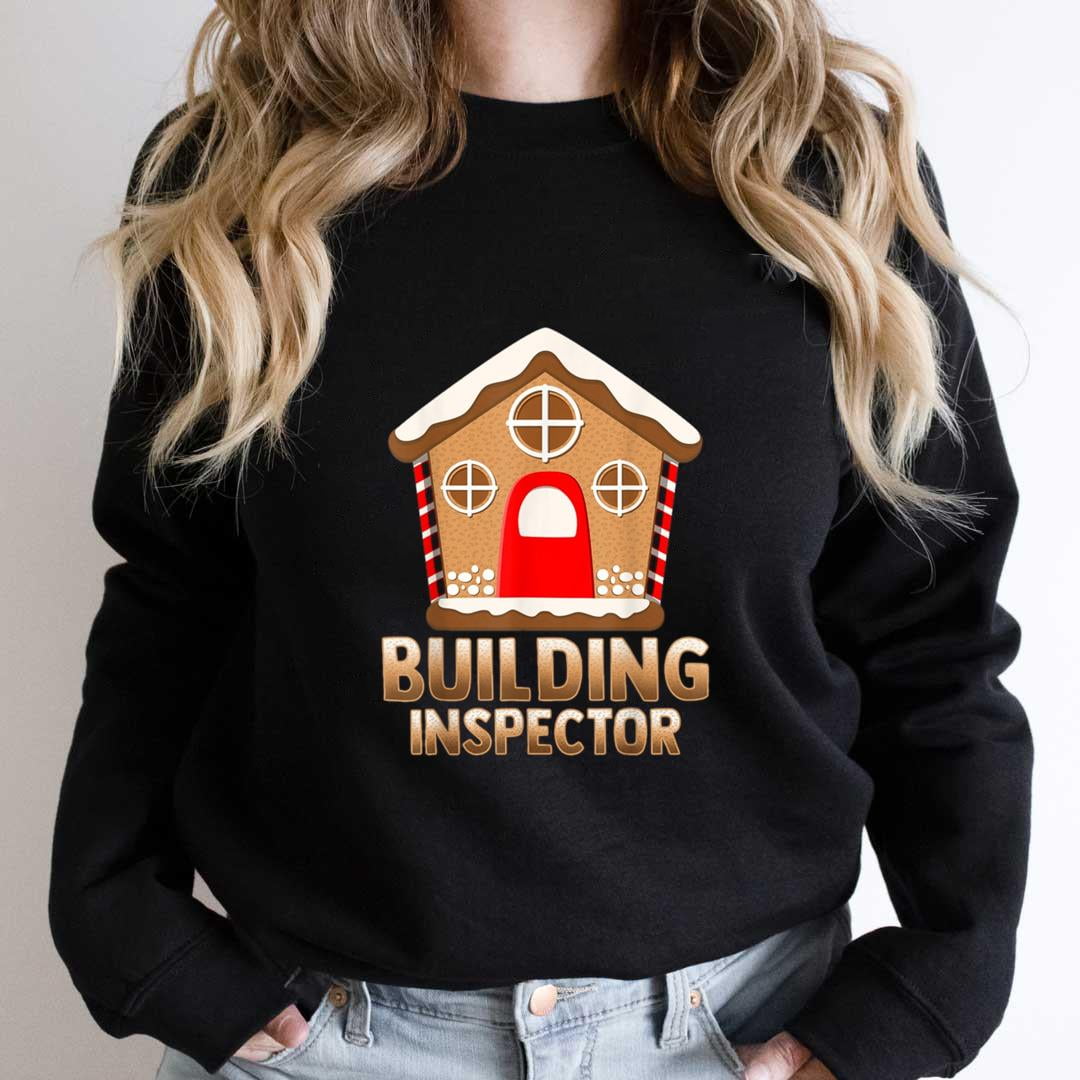 Building Inspector Gingerbread House Funny Tee Holiday Graphic SW6264 ...