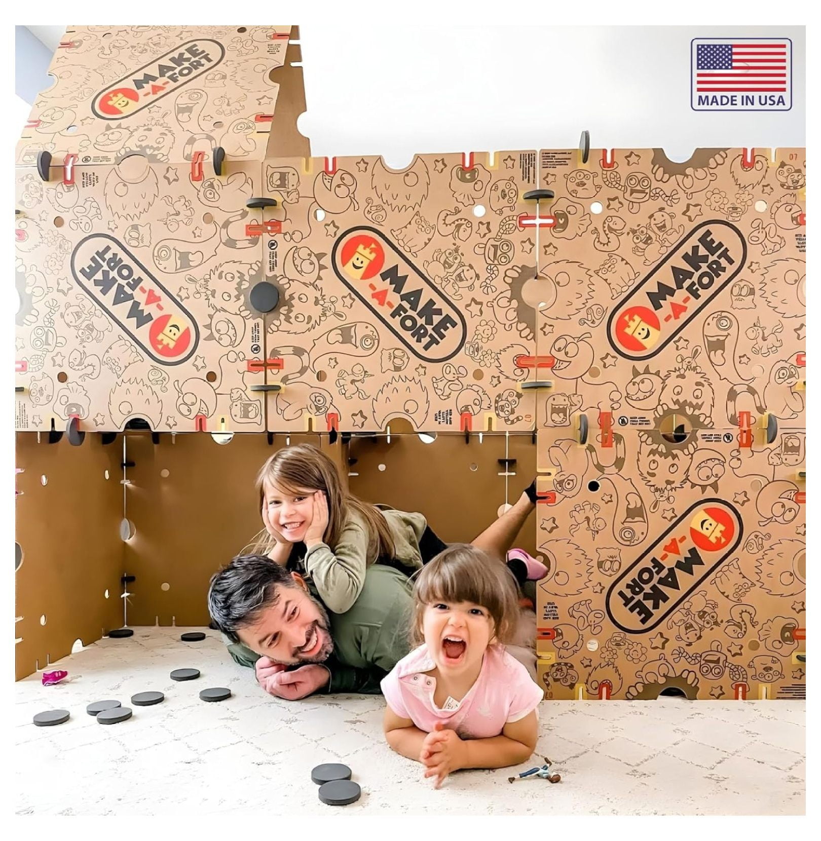 Building Kit - Giant Indoor Forts for Kids - Screen-Free Creative Play ...