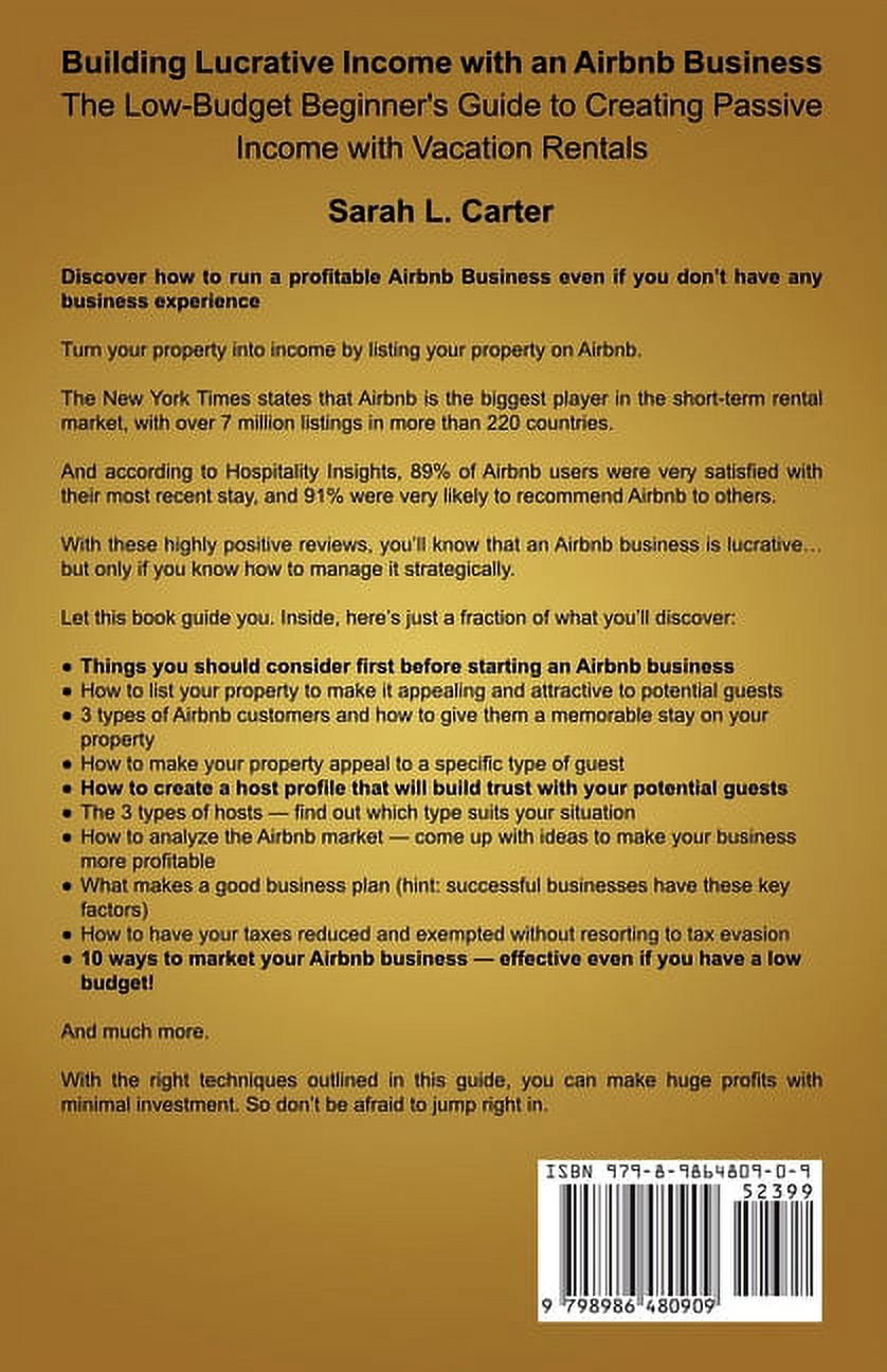 Building Lucrative Income with an Airbnb Business - Walmart.com