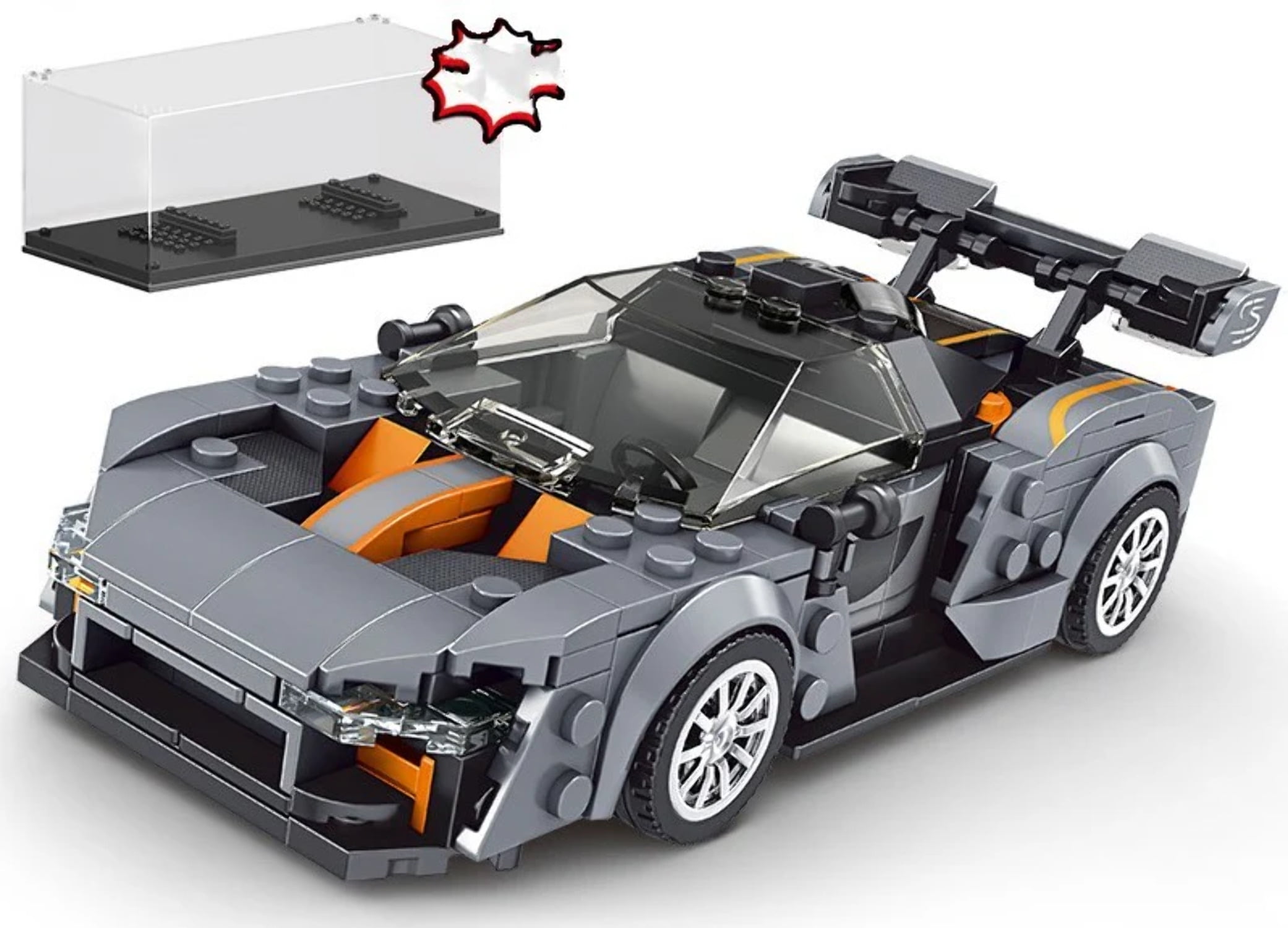 Building MOC Building Blocks Supercar Racing Models - Walmart.com