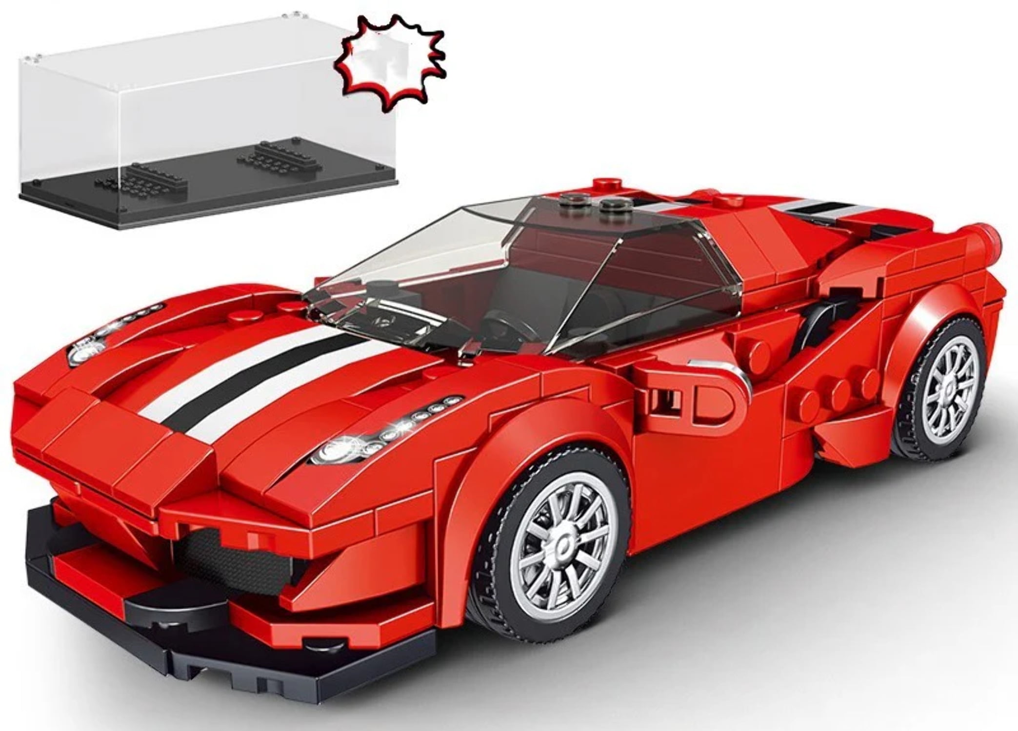 Building MOC Building Blocks Supercar Racing Models - Walmart.com