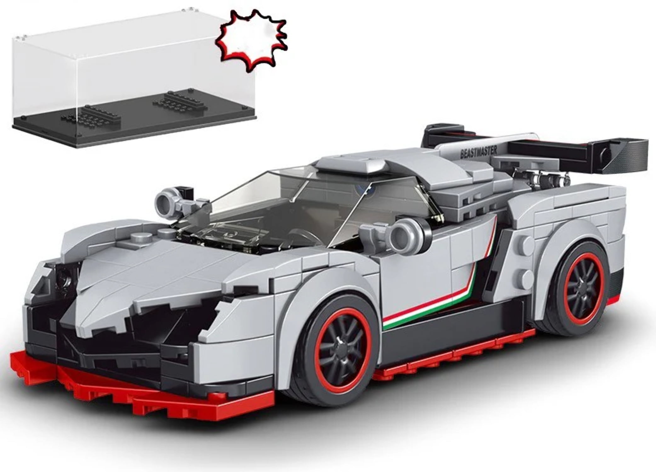 Building MOC Building Blocks Supercar Racing Models - Walmart.com