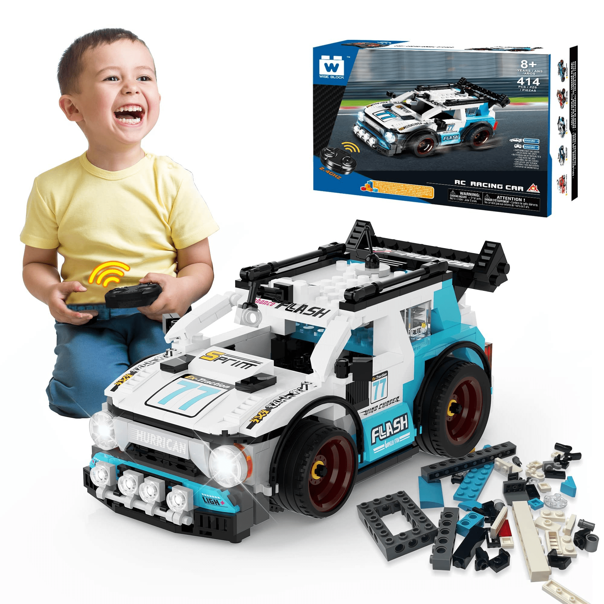 Building Toys - 414 Pcs Building Kits Remote Control Car - RC Cars ...