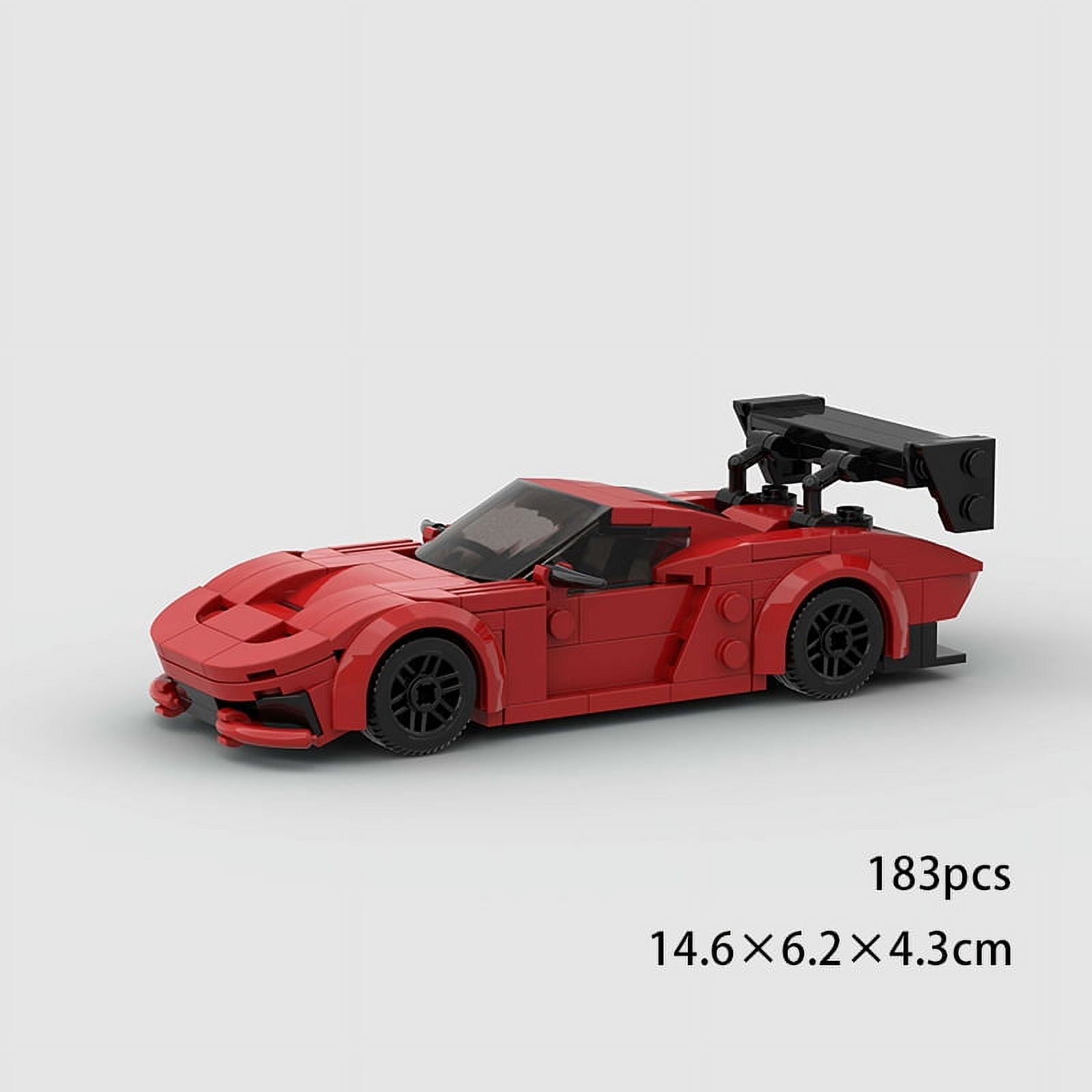 Building block racing car MOC Model City Racing Car Speed Champions ...