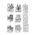 Buildings Transparent Silicone Stamp for Creative Journey Pattern ...