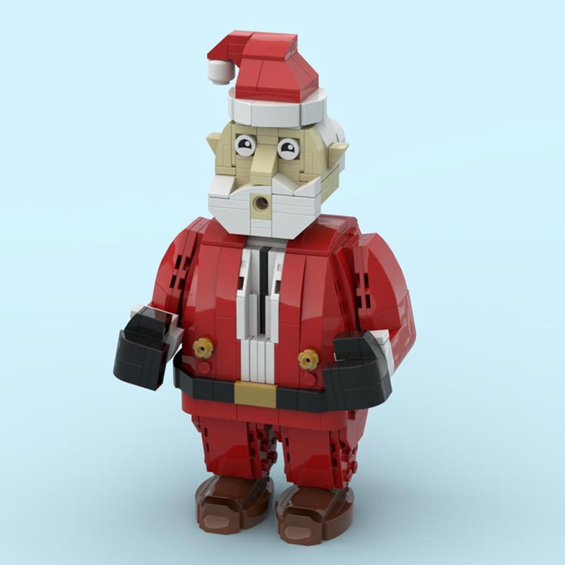 Buildmoc Christmas Santa Claus Big Figure MOC Set Building Blocks Kits ...