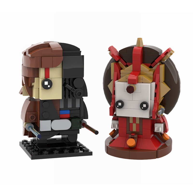 Buildmoc Space Wars Figures Vader-Anakined Queen Jar Binksed General ...