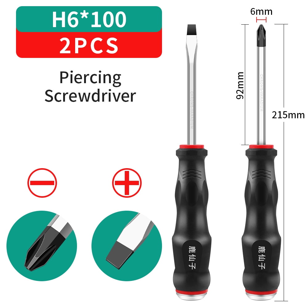 Buildzy S2 Alloy Steel Screwdriver Hammerable Hand Tools Slotted ...