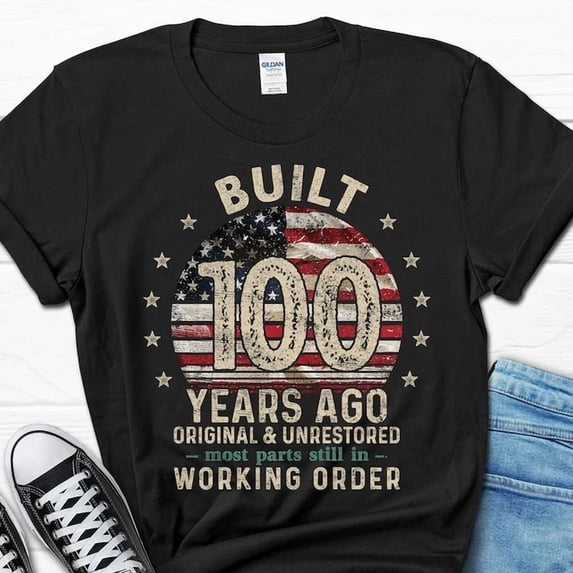 Built 100 Years Ago Shirt For Men, Vintage 1925 Men's Gift, 100Th ...