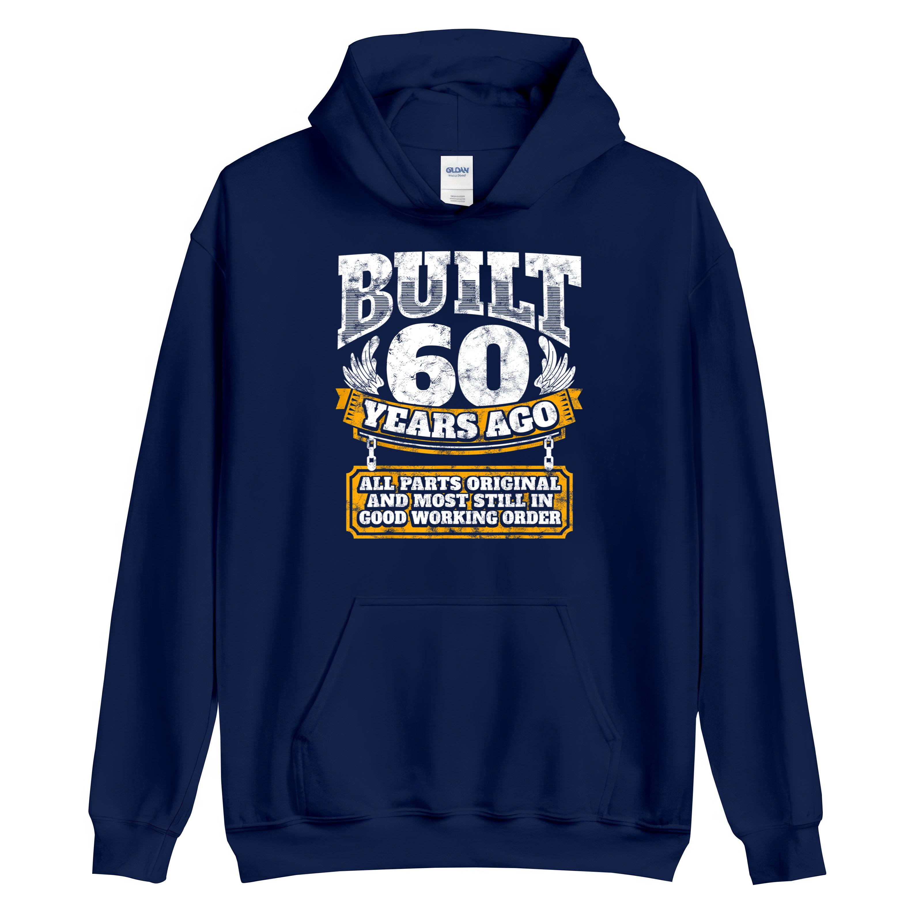 Built 60 Years Ago Shirt – Vintage Age Humor Birthday Tee New Instock ...