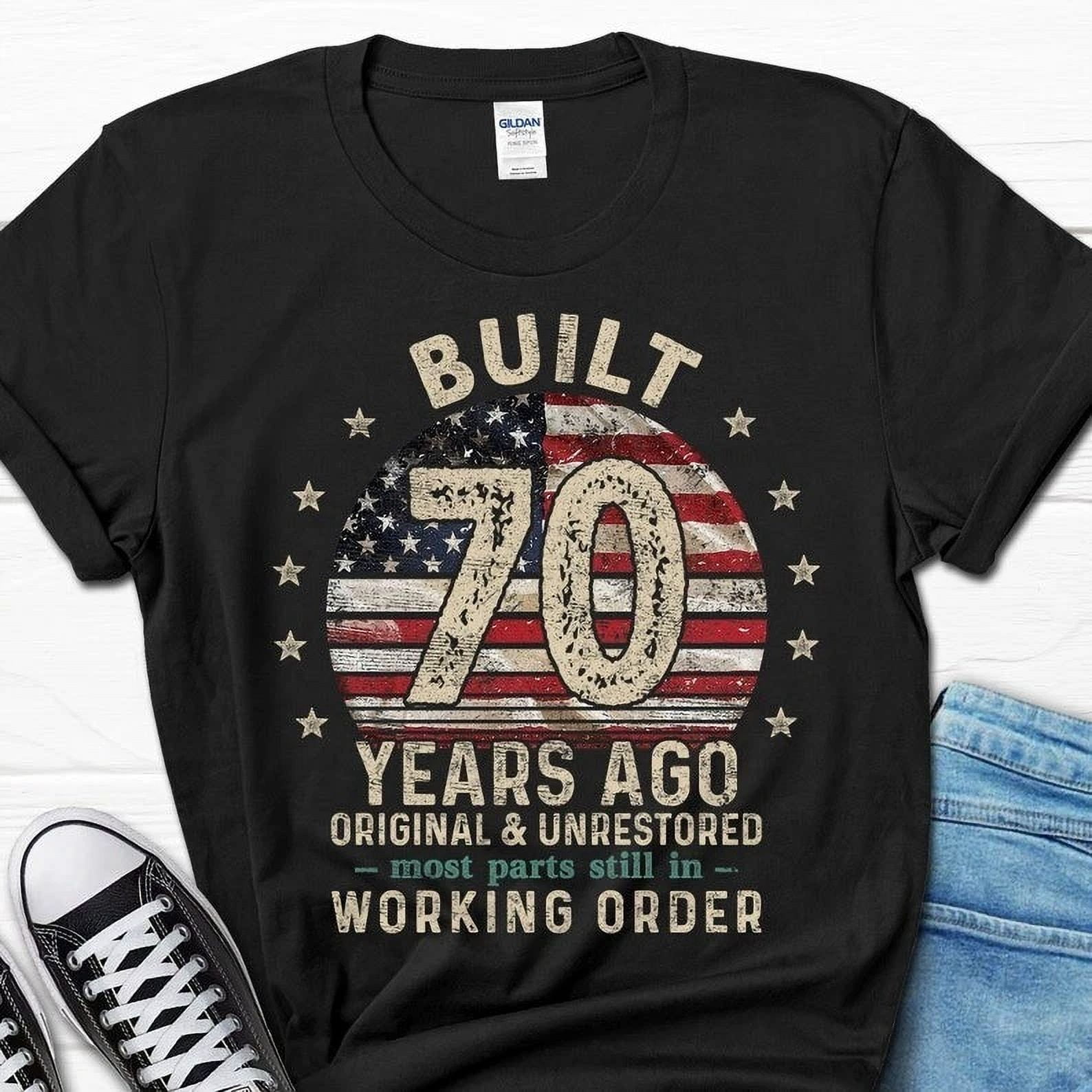 Built 70 Years Ago Shirt, Vintage 1954 Shirt, 70th Birthday Gift ...