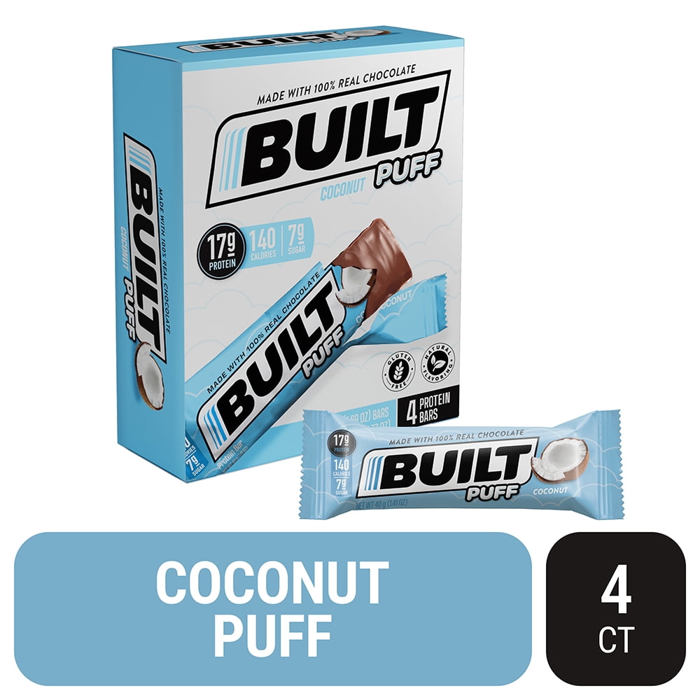 Built Bar Coconut Puff, 4 Count - Walmart.com
