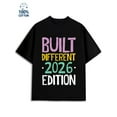 Built Different 2026 for men funny humor 180G 100% Cotton black y2k ...