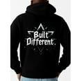 Built Different hoodies & sweatshirt funny humor mens hooded sweatshirt ...