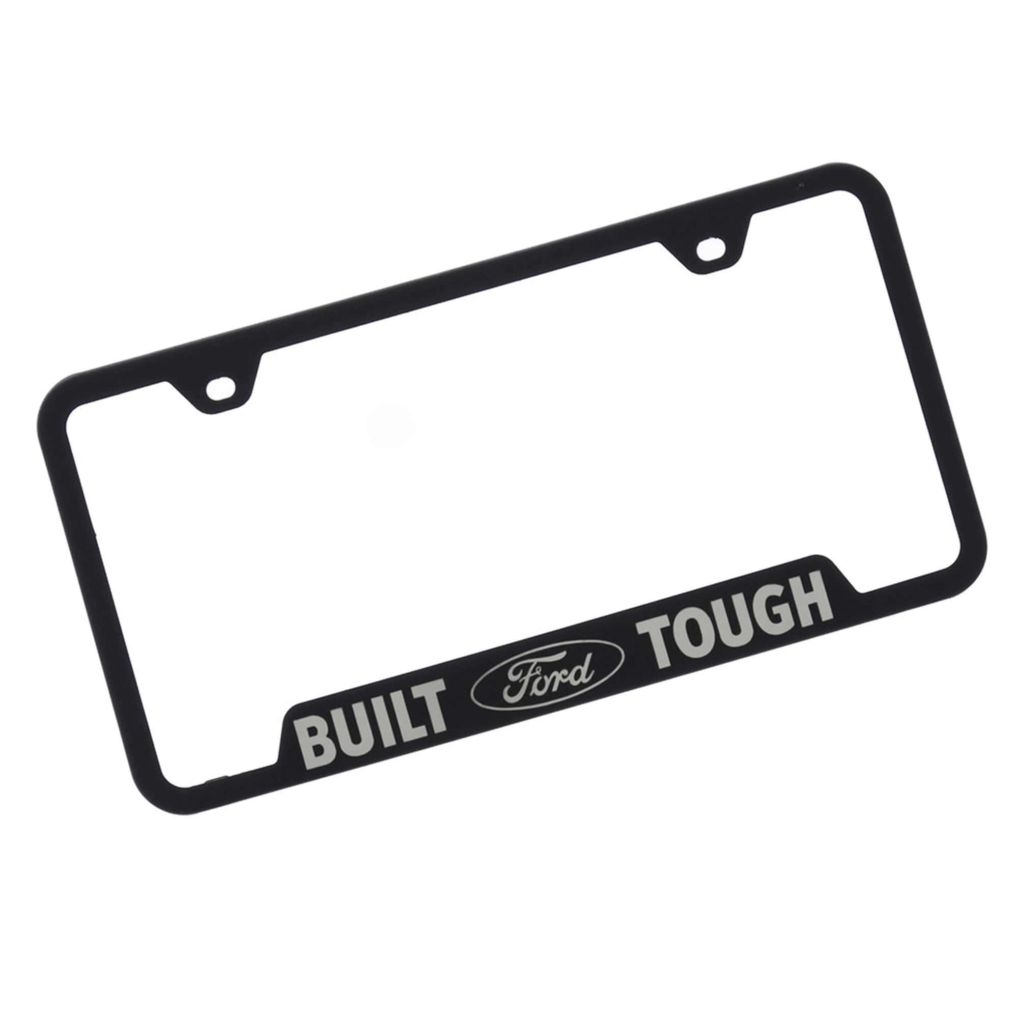 Built Ford Tough 50 States Stainless Steel Rugged Style Black License ...