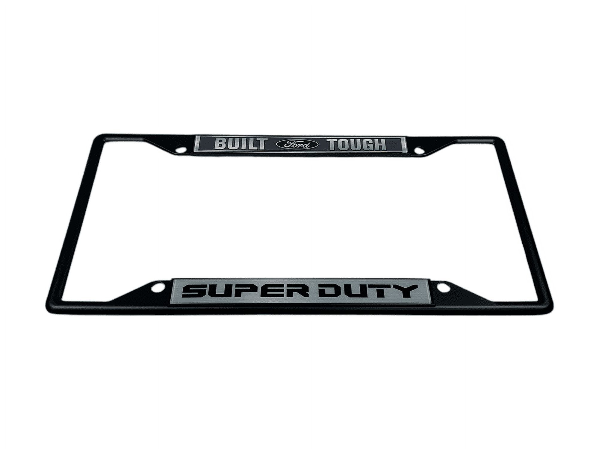 Built Ford Tough Super Duty Black License Frame - Walmart.com