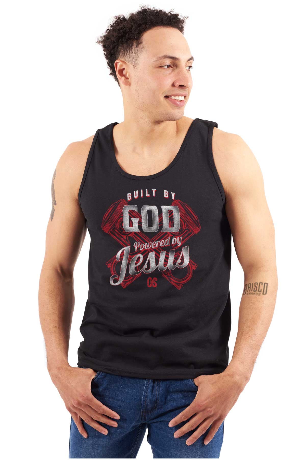 Built God Treasured Jesus Christ Plus Size Graphic Tank Top Brisco ...