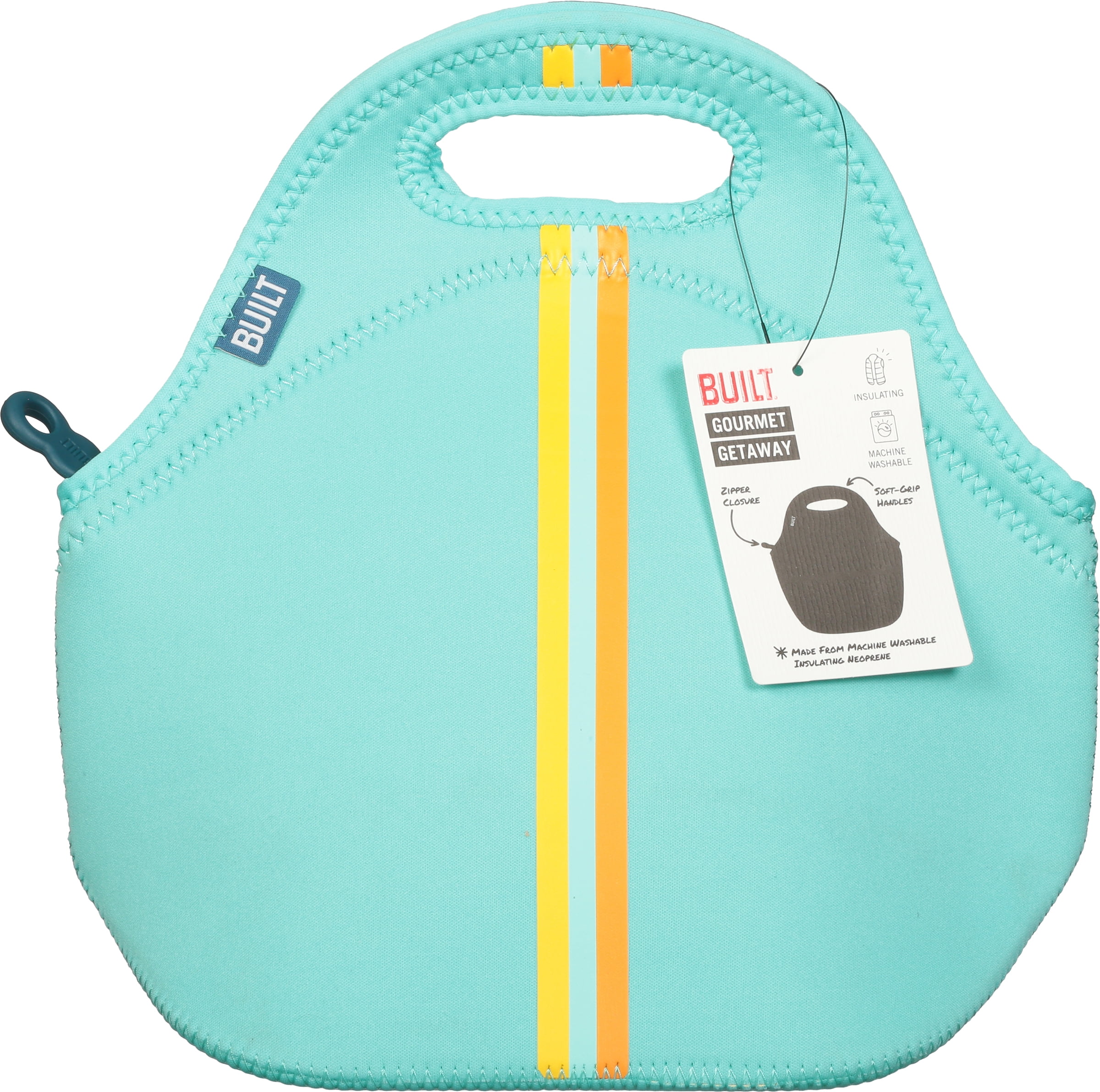 Built Gourmet Getaway Soft Neoprene Lunch Tote Bag Lightweight ...
