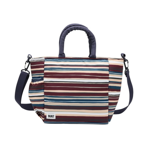 Built I Love Lunch Insulated Lunch Bag in Maroon Stripe - Walmart ...