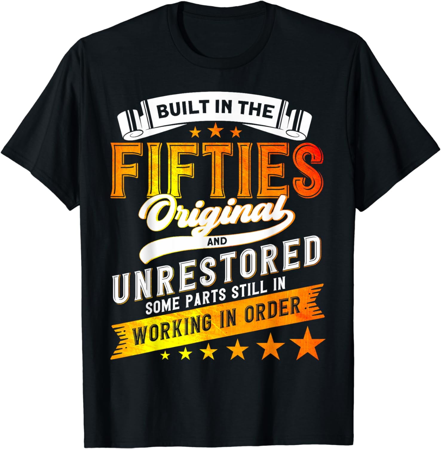 Built In The 50s Birthday Built In The Fifties T-Shirt - Walmart.com