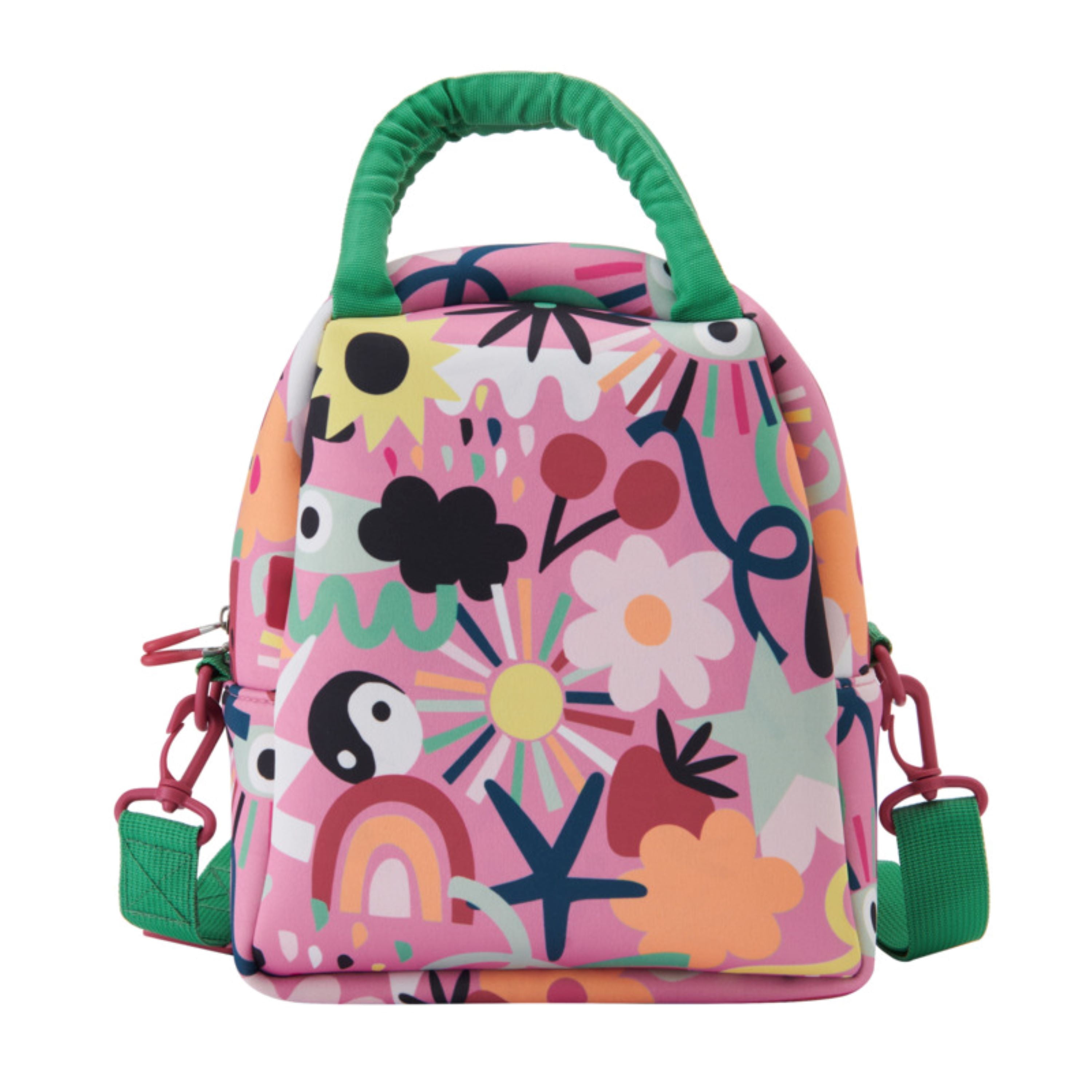 BUILT Neoprene Reusable Insulated Kid's Lunch Bag, Watermelon Collage ...