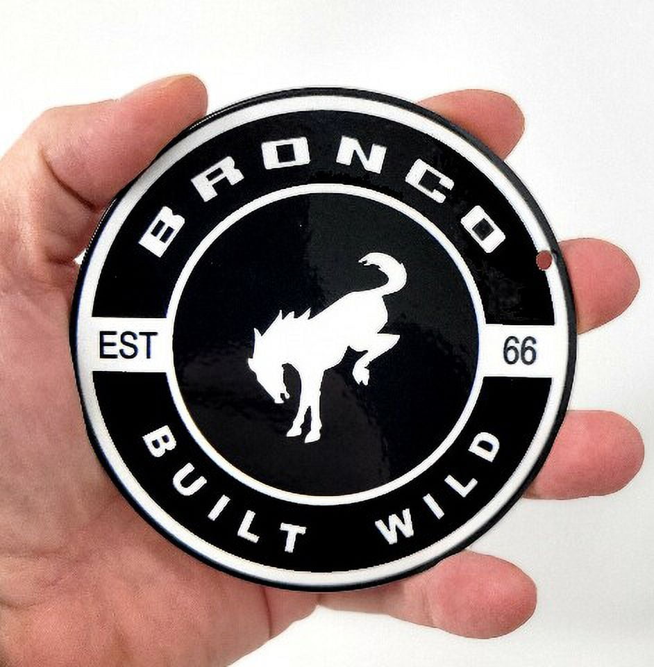 Built Wild Ford Bronco Round Steel Wall Art - Walmart.com