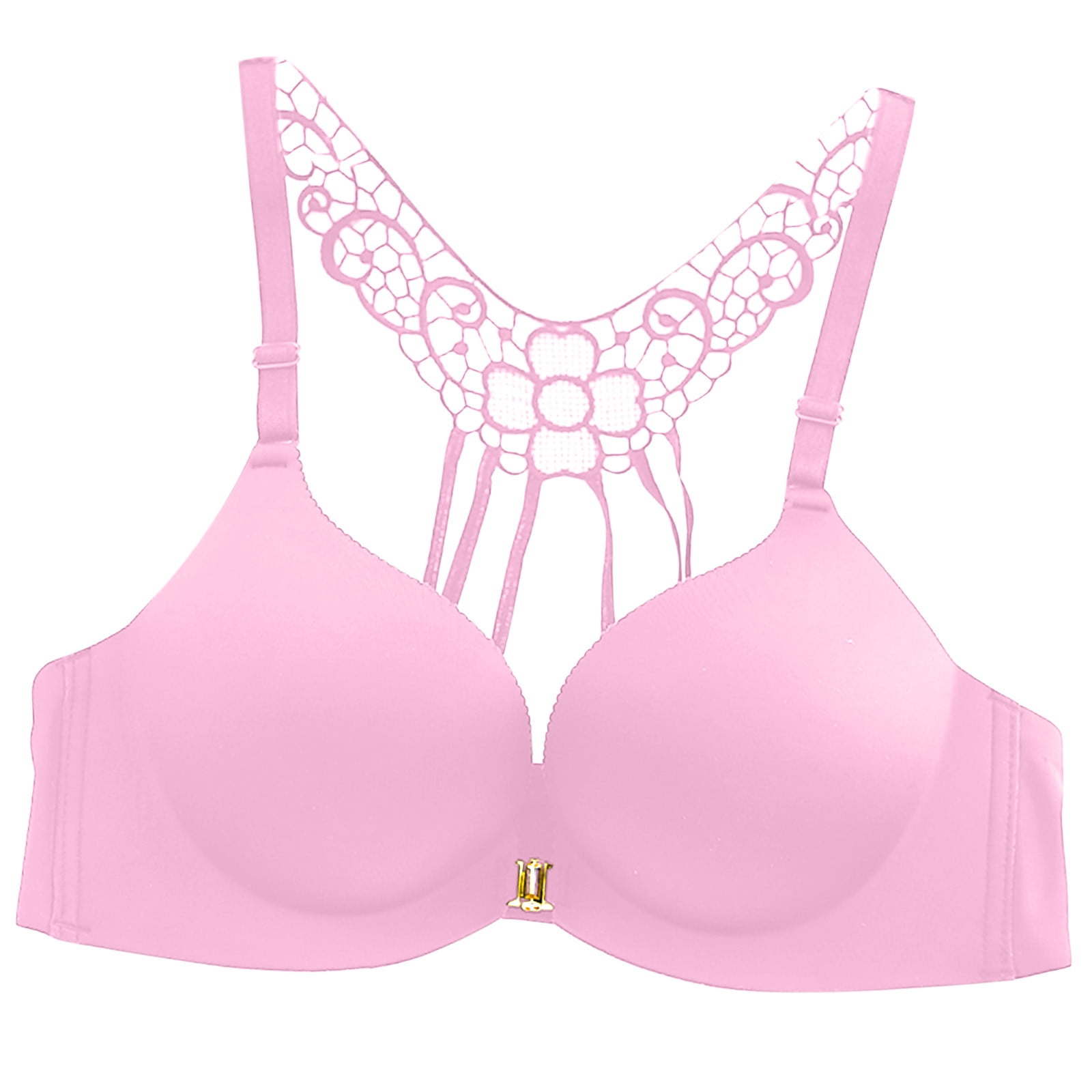 Built In Bra Women Sexy Fashion Leopard Print Beautiful Back Lace Bra Non Marking Bra Sexy Bra