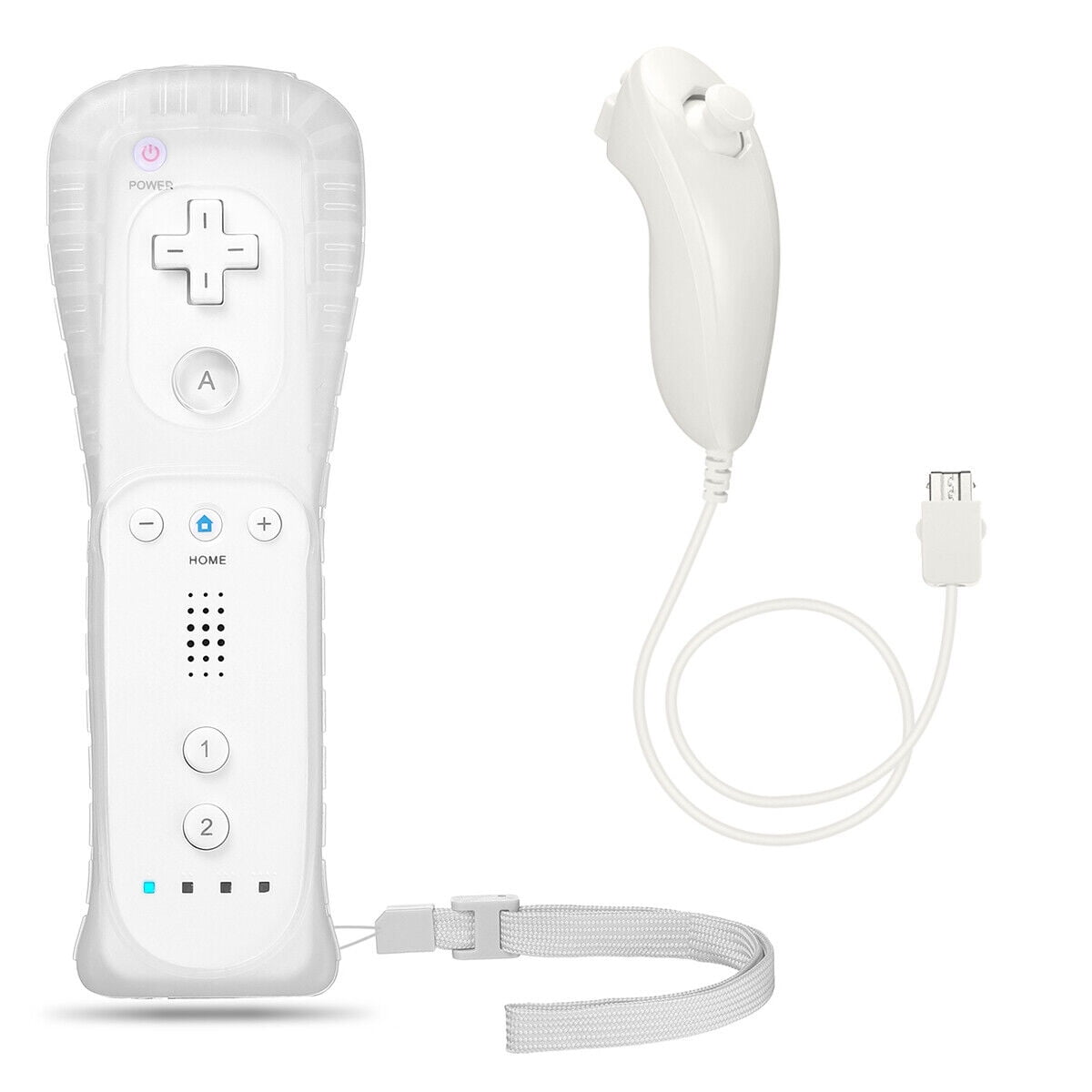 Built in Motion Plus Remote Controller & Nunchuck + Case For Nintendo ...