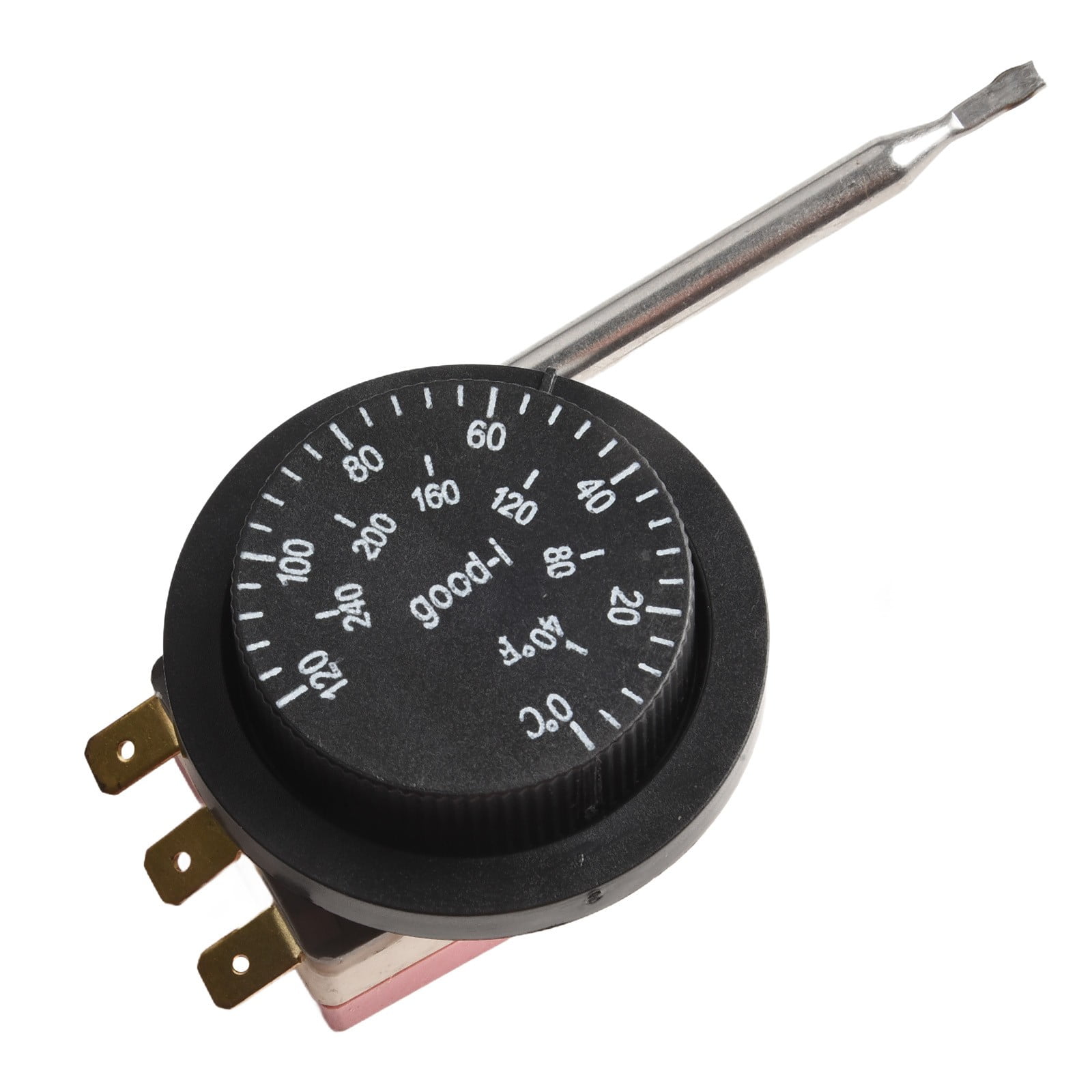 Built-in Temperature Controller Thermostat With Remote Sensor Knob Control System 0-120°C Metal ...