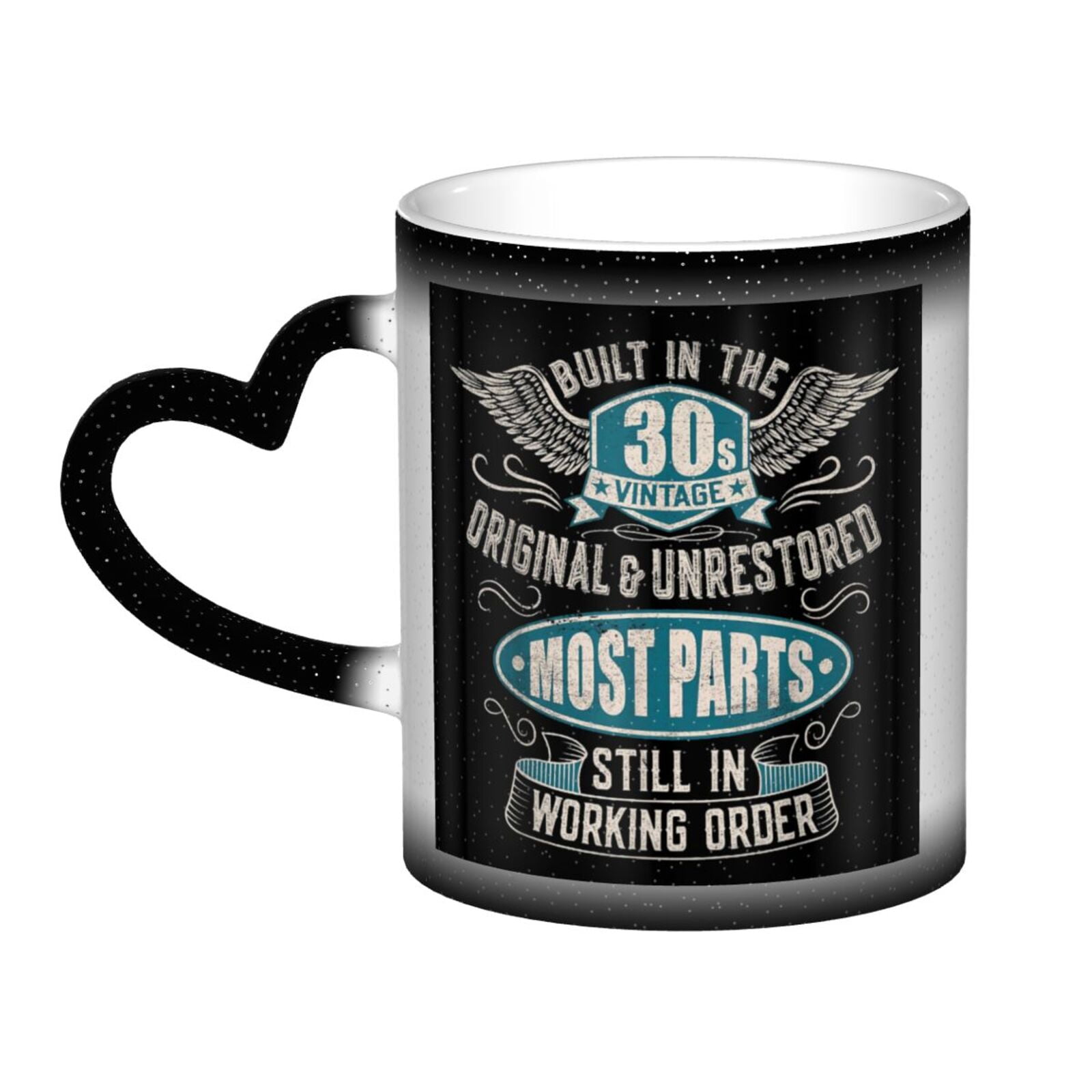 Built in The 30s Ceramic Coffee Mug 11 oz Heat Sensitive Cup Starry Sky ...