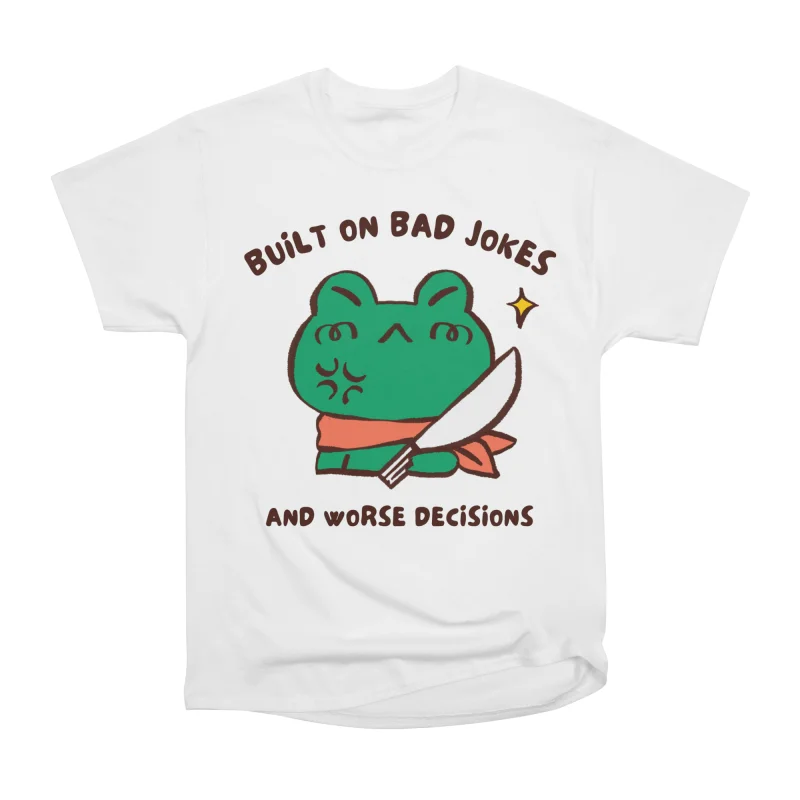 Built on Bad Jokes T-Shirt Tee Gift For Him Merch For Her Apparel For ...