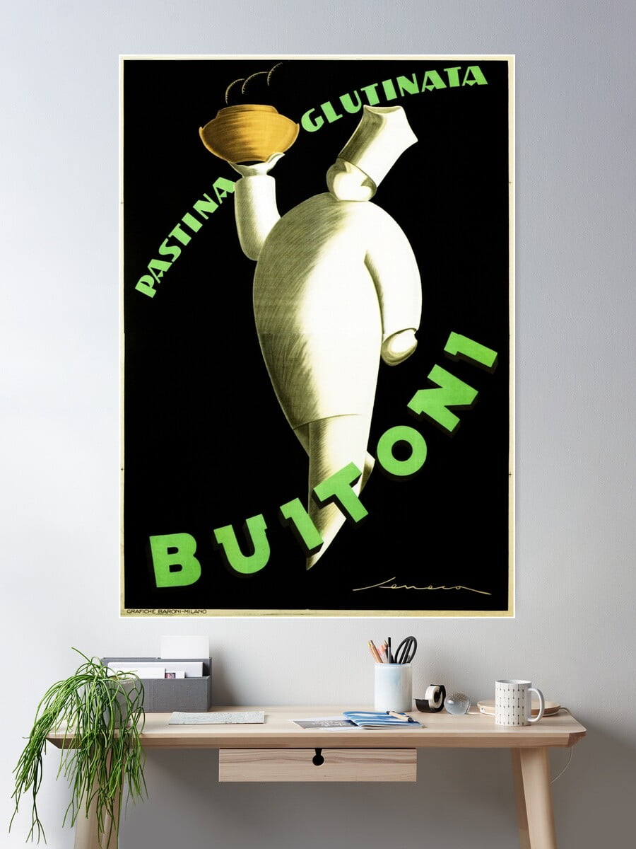 Buitoni Pasta By Federico Seneca 1923 Vintage Italian Food Advertising ...