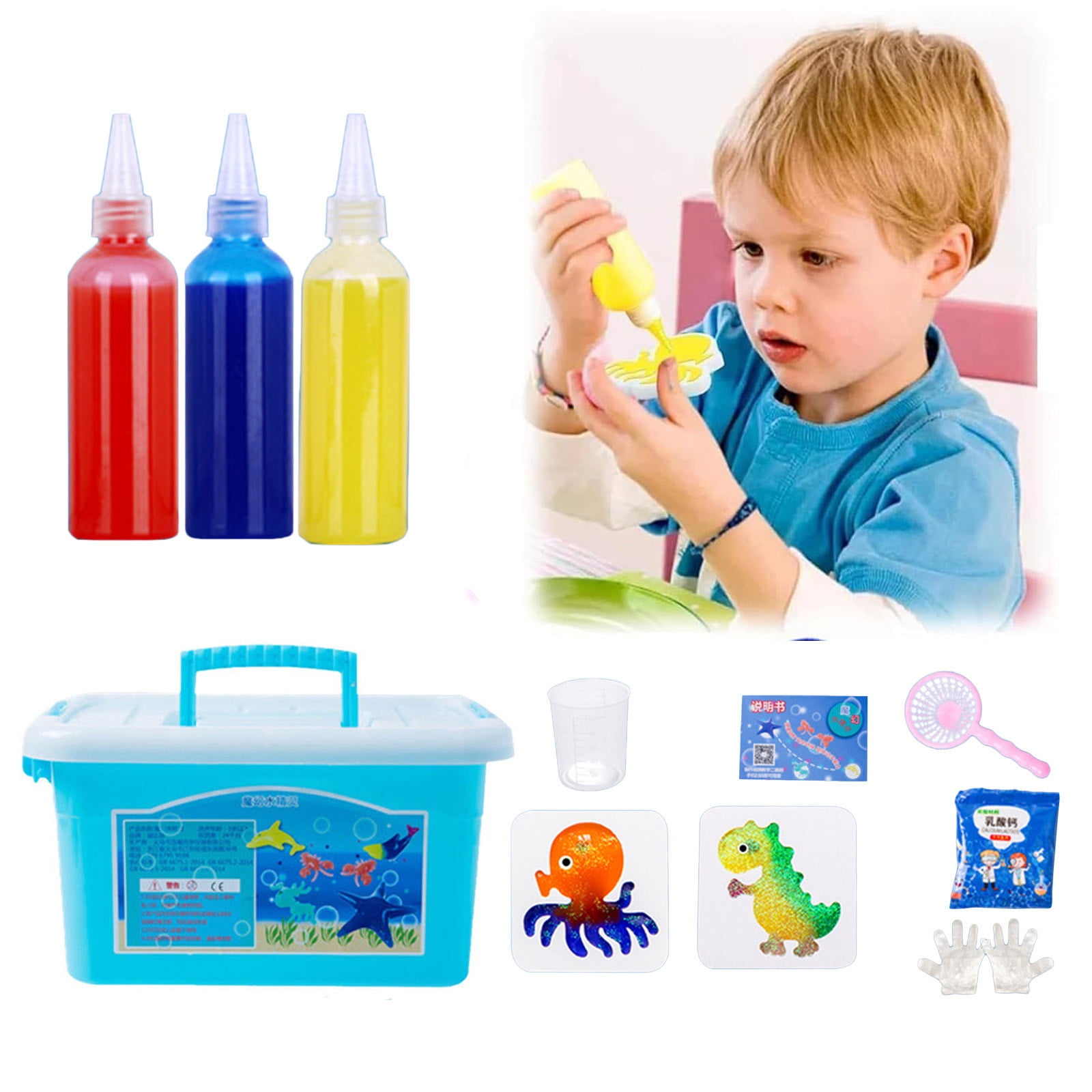 Bujeu Aqua Gel Magic Water Squishy Kit, Color Changing Magic Water Elf ...