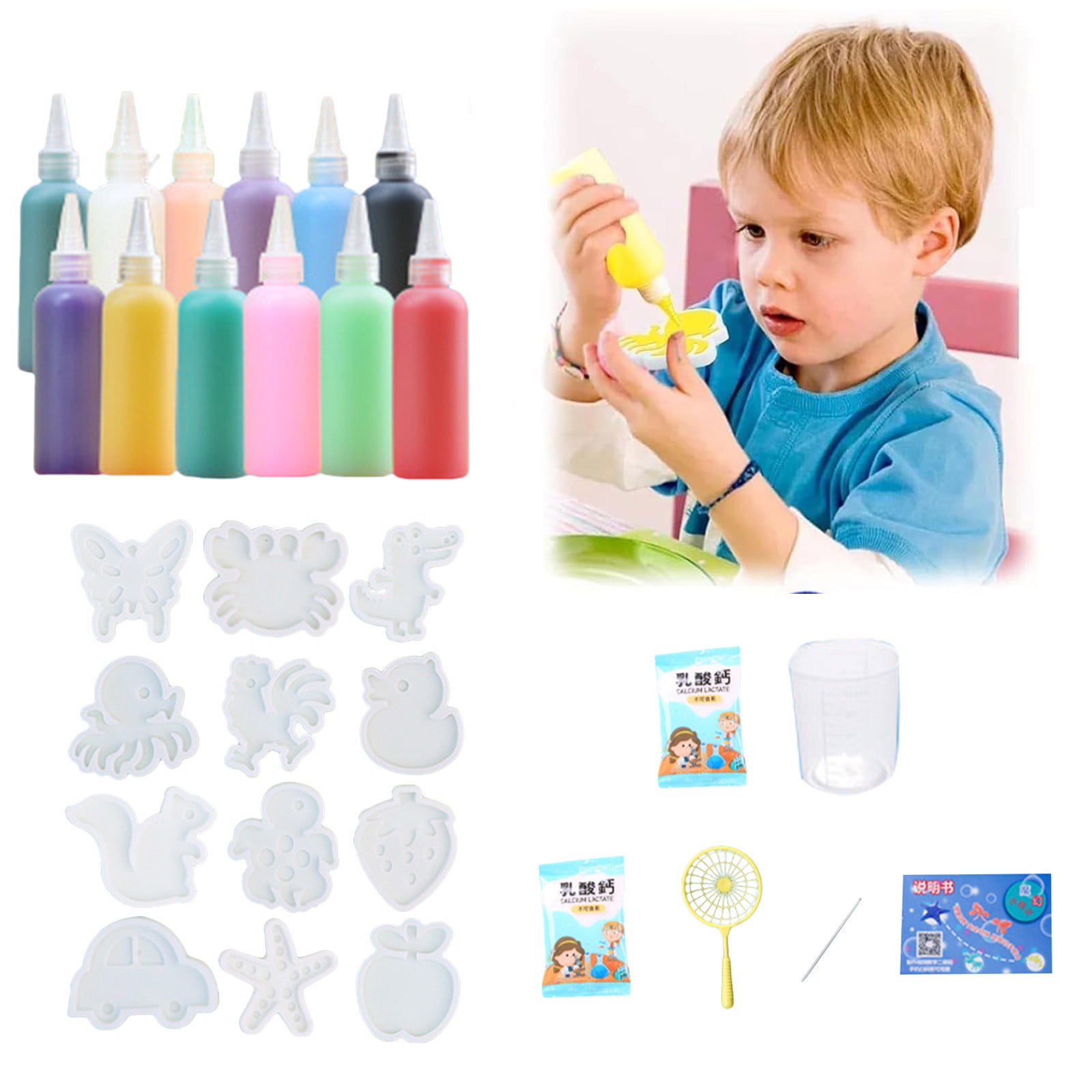 Bujeu Magic Water Elf Toy Kit - Aqua Fairy Water Gel Kit, Water Fairy ...