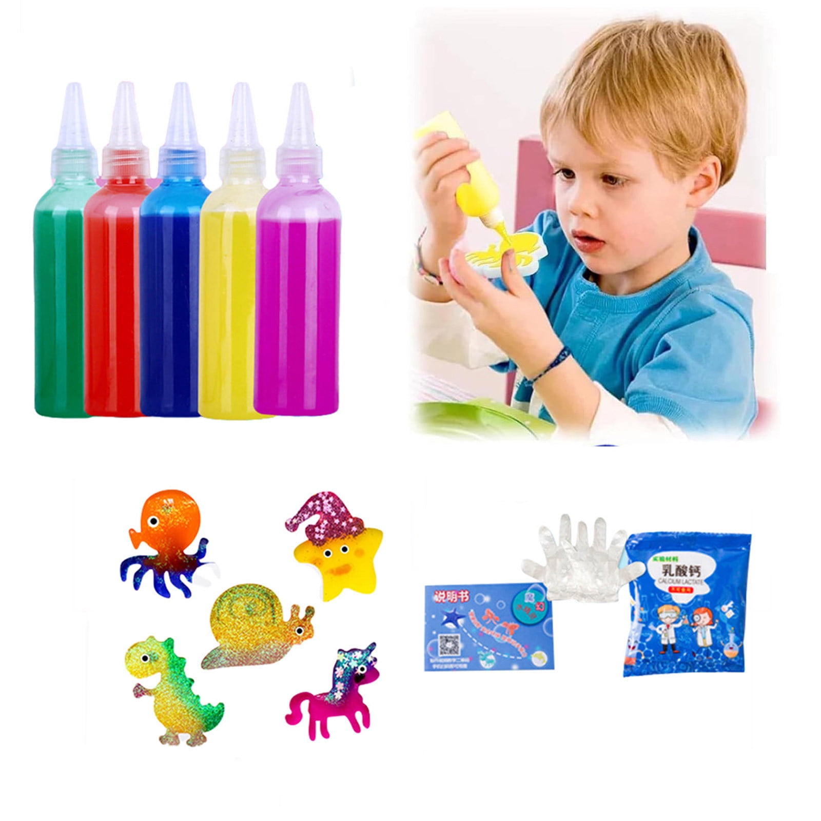 Bujeu Water Gel Toy Kit 2025 Handmade Fairy Water Gel Set Storage Box ...