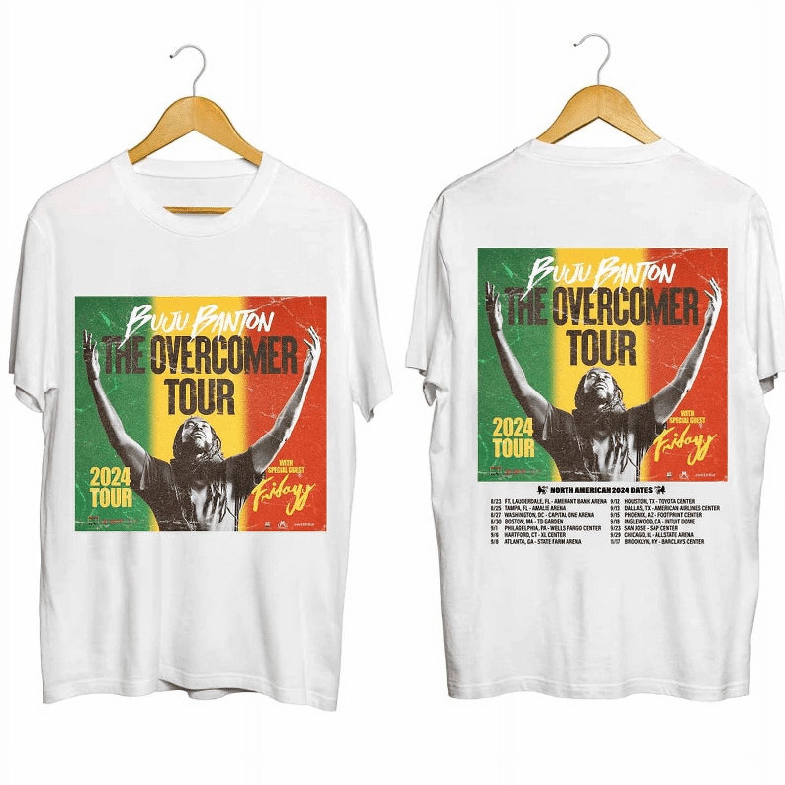 Buju Banton The Overcomer Tour 2024 Shirt, Buju Banton 2024 Concert Shirt, The Overcomer 2024 ...