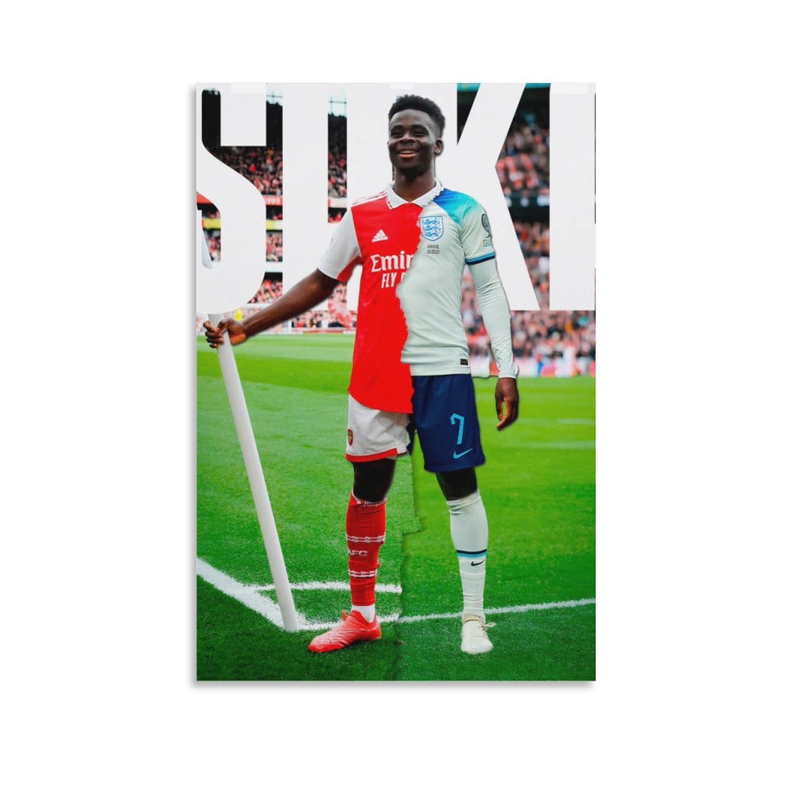 Bukayo Saka Posters, England Posters, Arsenal Football Posters ...