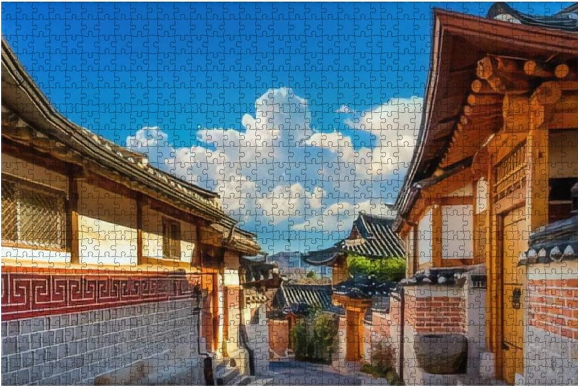 Bukchon Hanok Village Traditional Korean Style Architecture In 500 ...