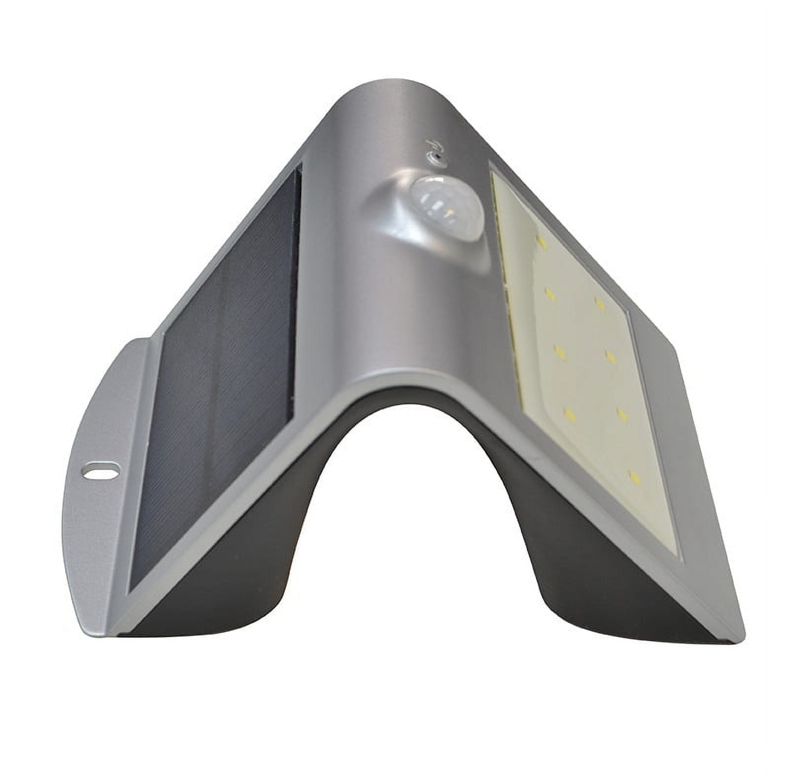 Bulb Basics 2-Pack Mini LED Solar Flood Light Silver 3000K + 6000K ...