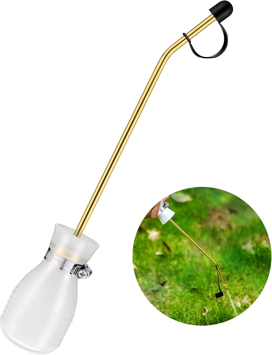 Bulb Duster Sprayer 3.5oz with Long Copper Diatomaceous Earth Powder ...
