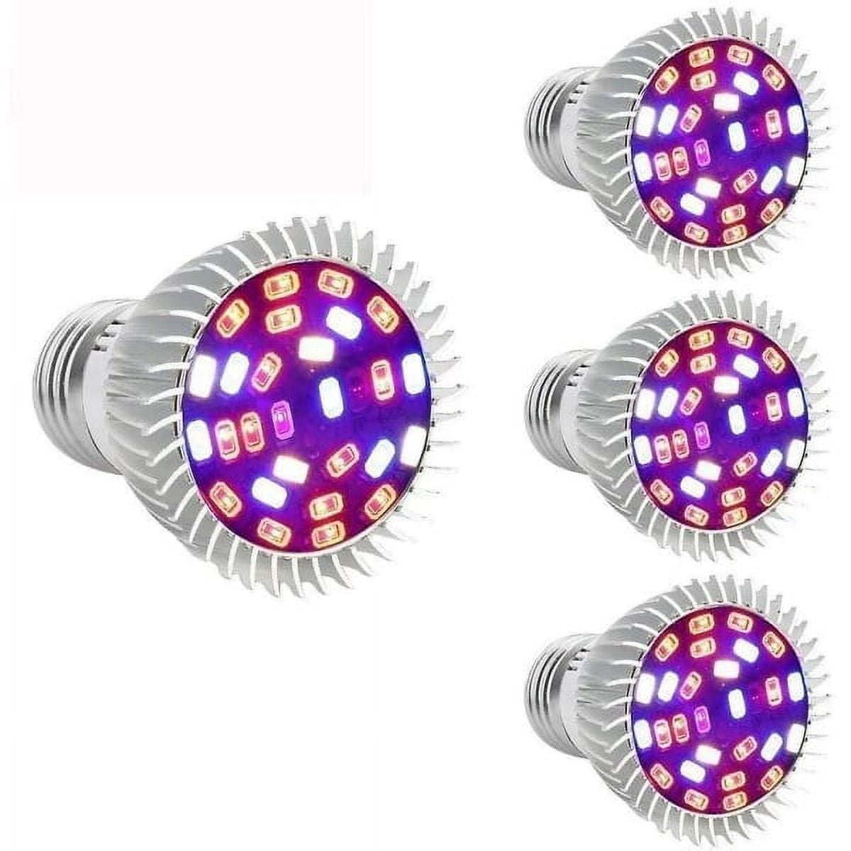 Bulb E27 Grow Light 30w Full Spectrum Growth Indoor Garden Plant ...