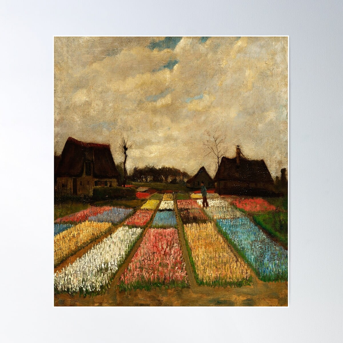 Bulb Fields-Vincent Van Gogh Poster Wall Art, Modern Wall Decor For ...